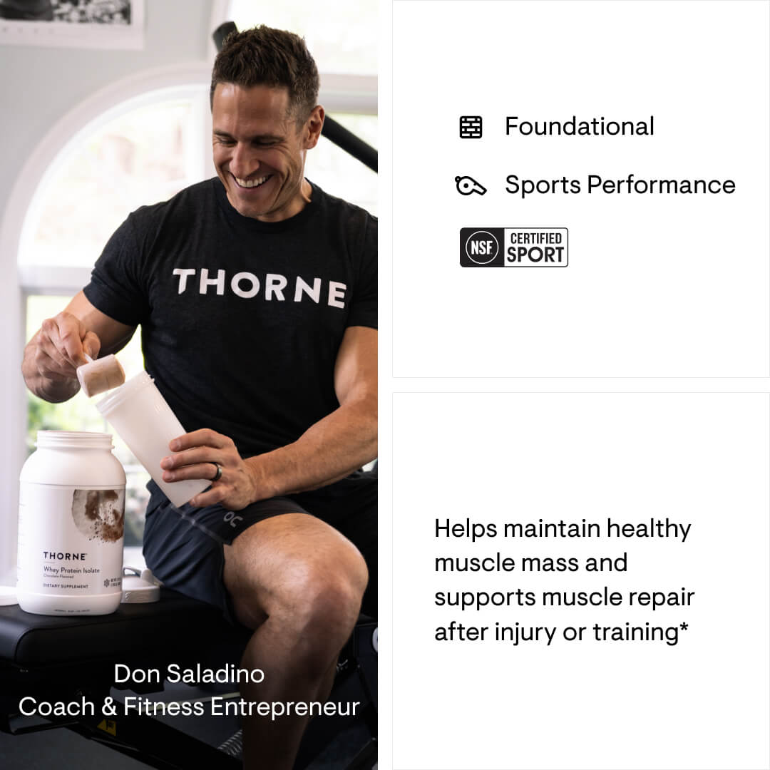 Thorne Whey Protein Isolate – Sports Nutrition Experts